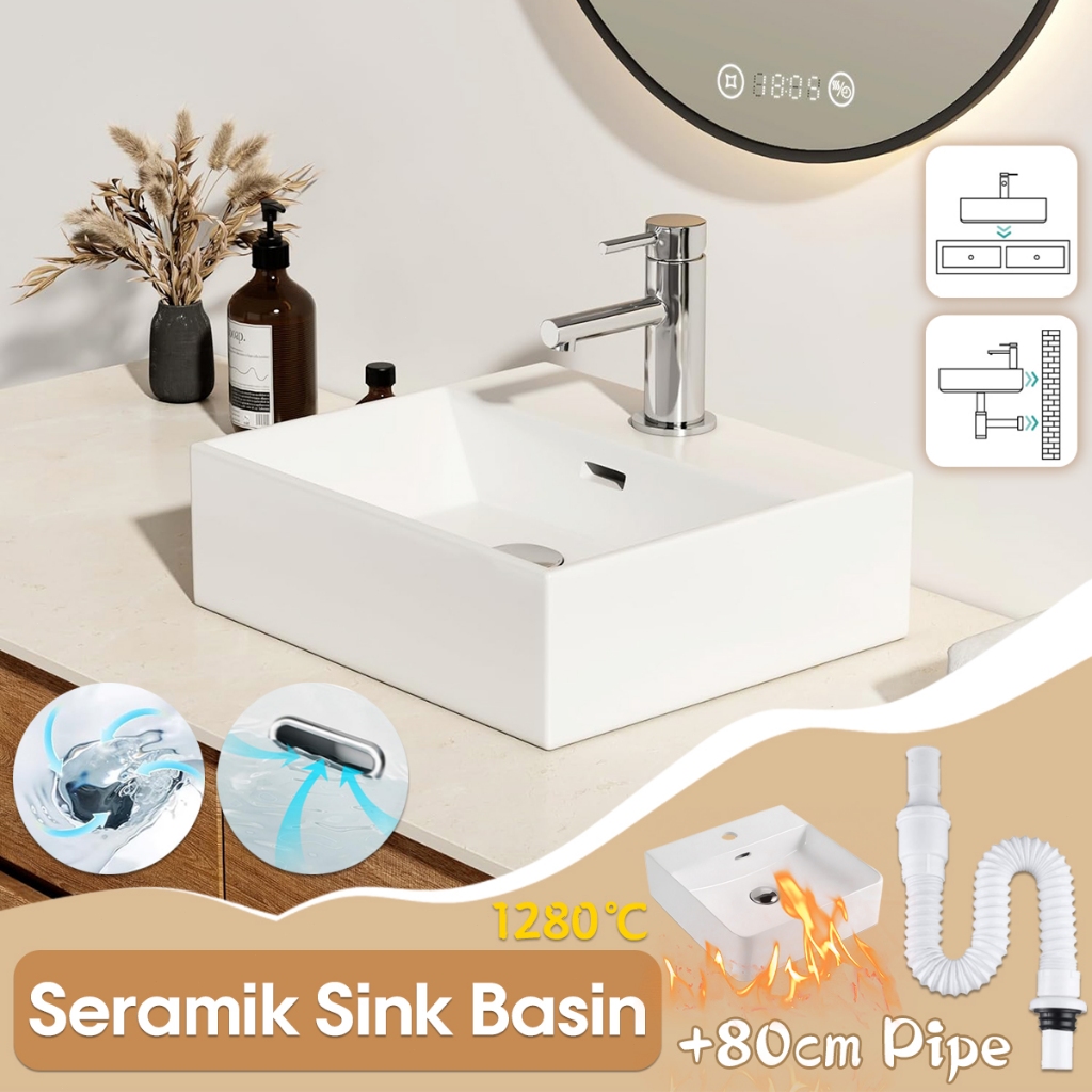 Sink Basin Hand Wash Basin Sinki Bilik Air Kecil Sinki Comel Seramik ...