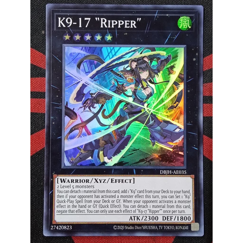 YUGIOH KONAMI DBJH-AE035 K9-17 "Ripper" (SR) | Shopee Malaysia
