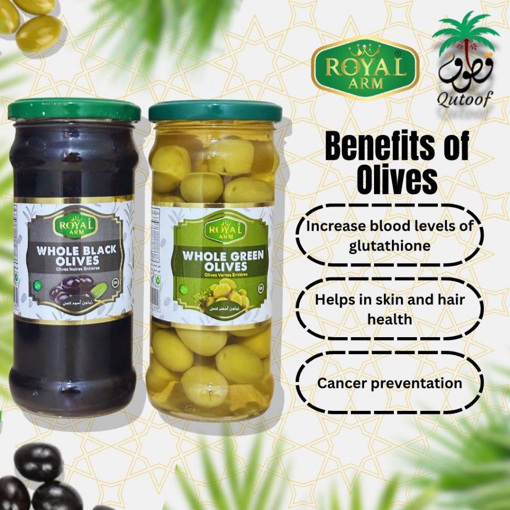 Royal Olives / Black and Green Olive / Royal Arm Olives / Whole ...