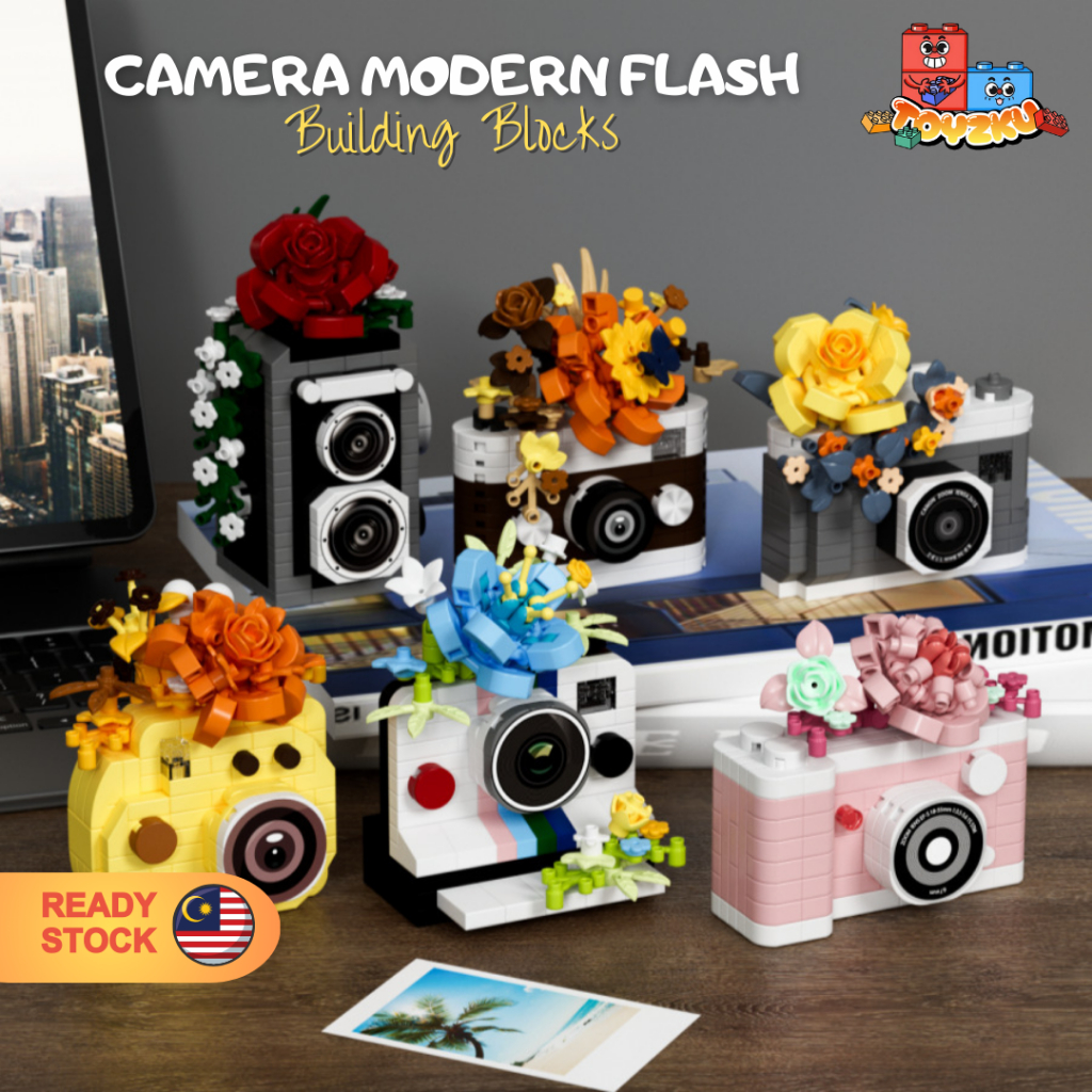 CLC Camera Modern Flash Building Blocks Kamera Block Binaan Cute Comel ...