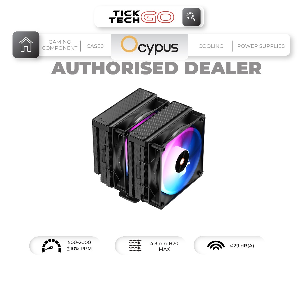 Ocypus Delta A62 BK / A62 WH ARGB Tower Top Panel | Shopee Malaysia