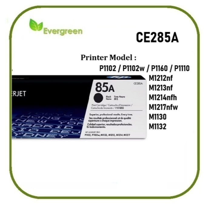 Evergreen HP 85A CE285A Original LaserJet Toner Cartridge Black ...