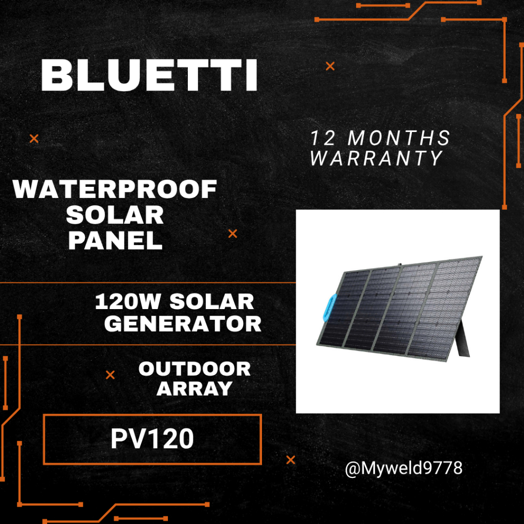 Bluetti PV120 120W Solar Panel for AC200P/EB70/EB55/AC50S Solar ...