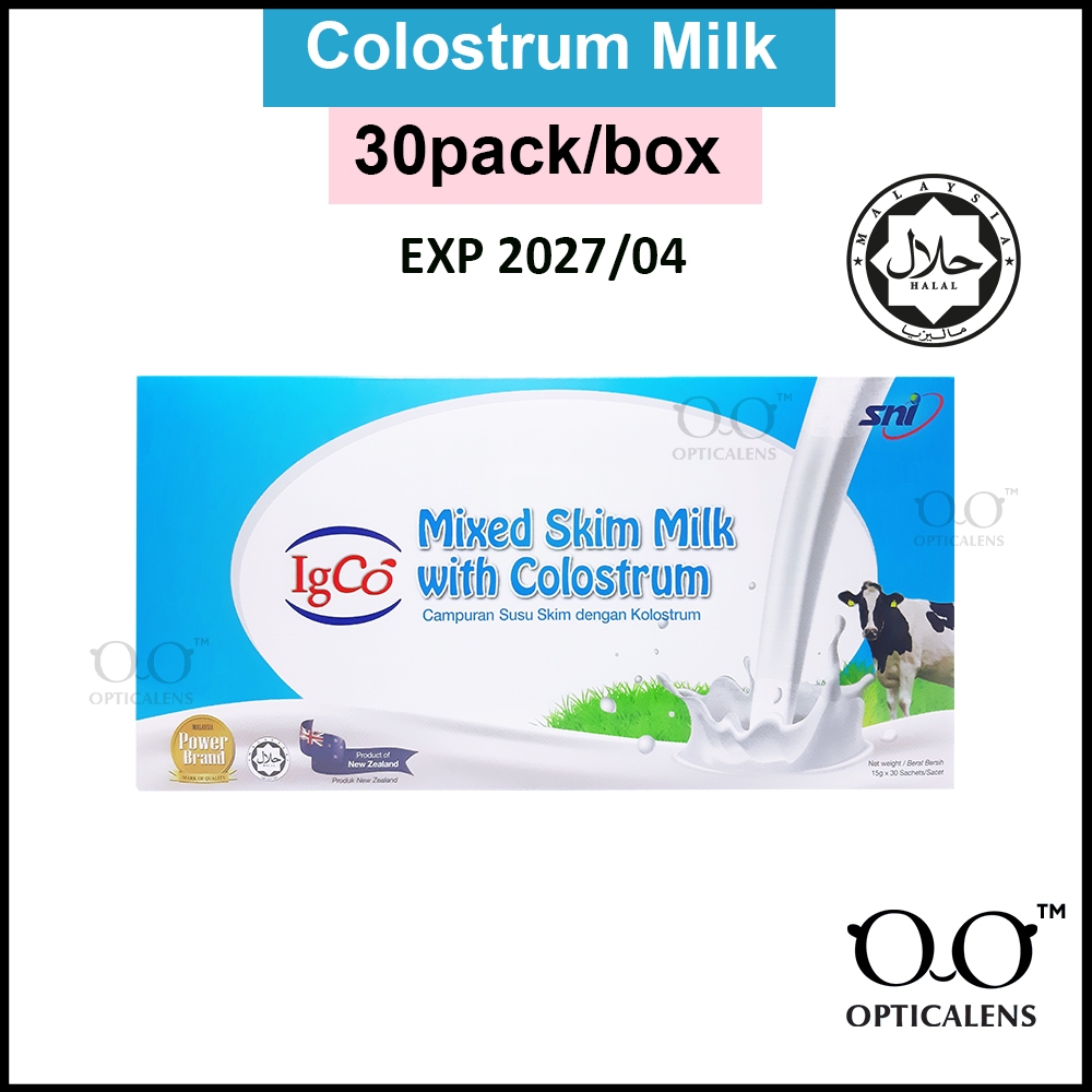 IgCo Natural Colostrum Skim Milk 15g x30 sachet Expired 2027/04 ,Ready ...