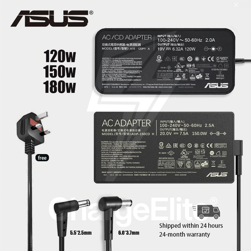 Original ASUS 120W/150W/180W Laptop Charger for Asus VivoBook TUF ...