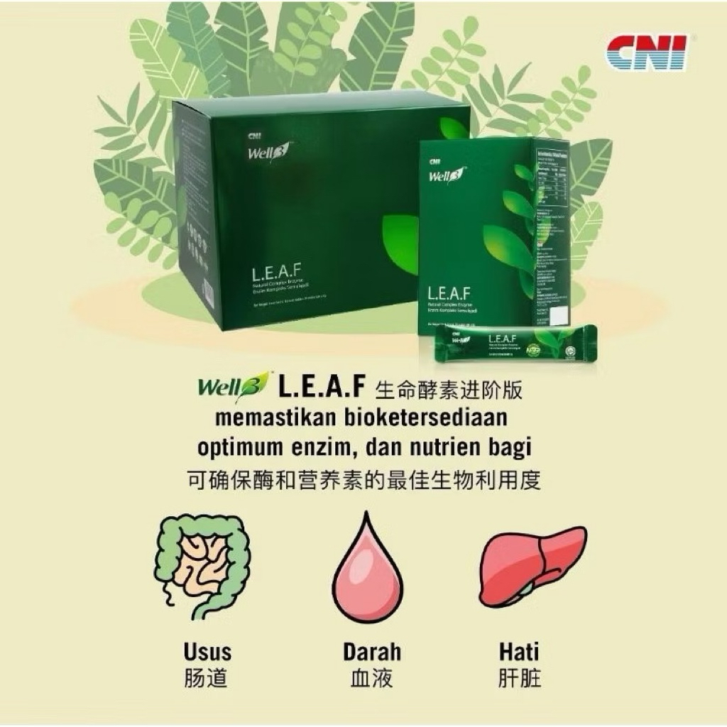 CNI Leaf Enzyme (30 Sachet x 5g) | Shopee Malaysia