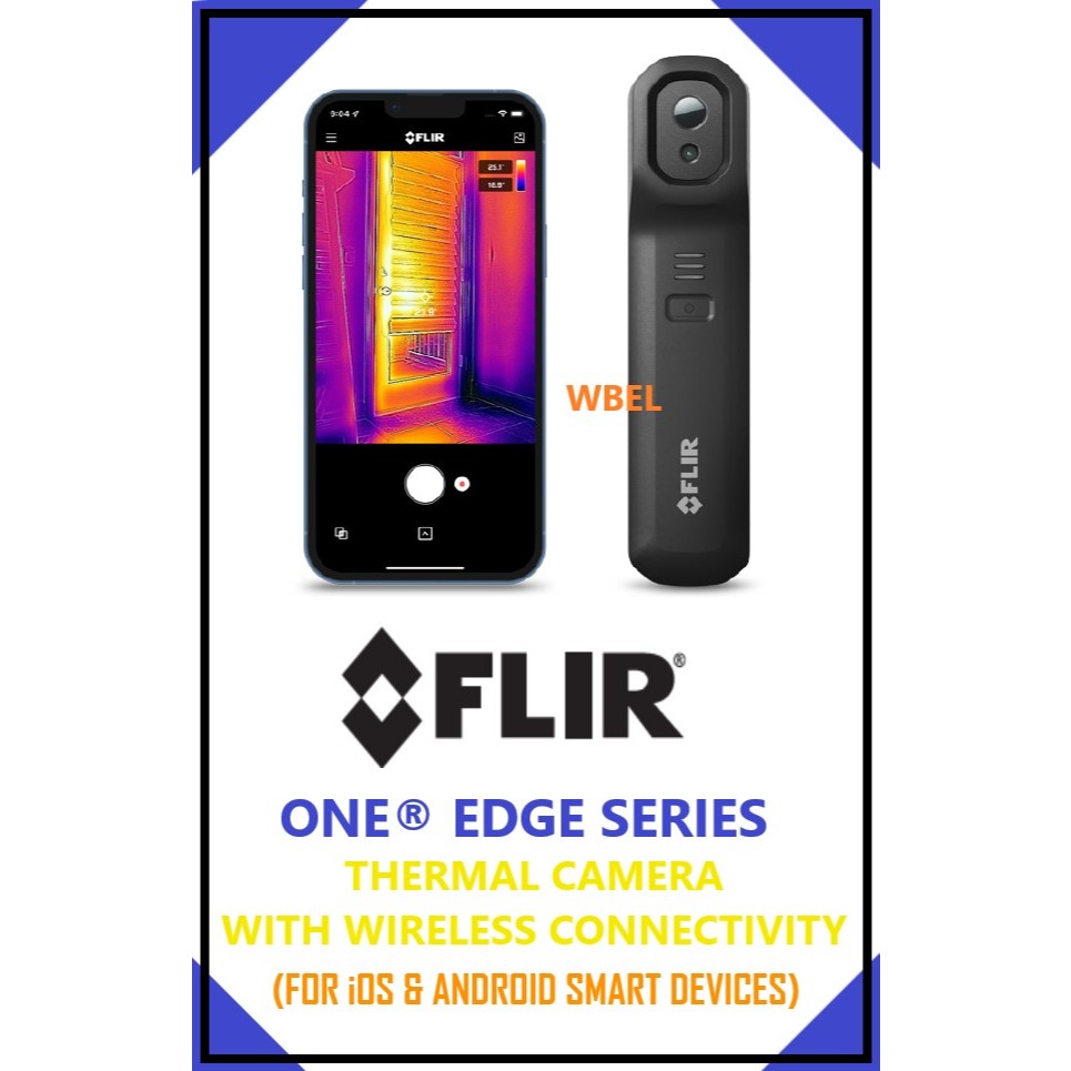 FLIR ONE EDGE SERIES THERMAL CAMERA WITH WIRELESS CONNECTIVITY FOR iOS ...