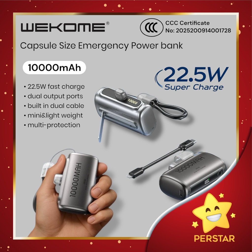 [CCC Certified] WEKOME WP-109 10000mAh 22.5W Super Fast Charging ...