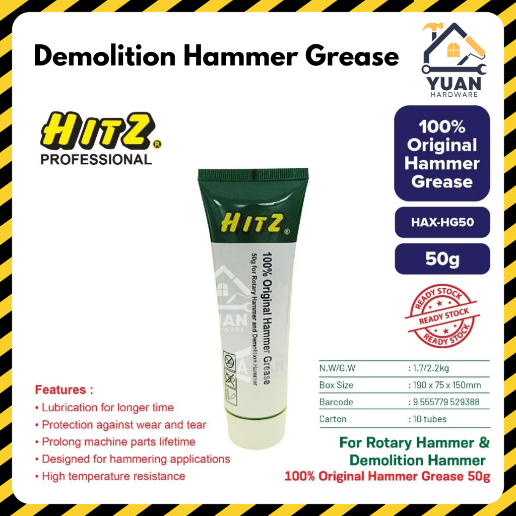 50g Hammer Grease | Machine Grease Lubricant | Demolition Hammer Rotary ...
