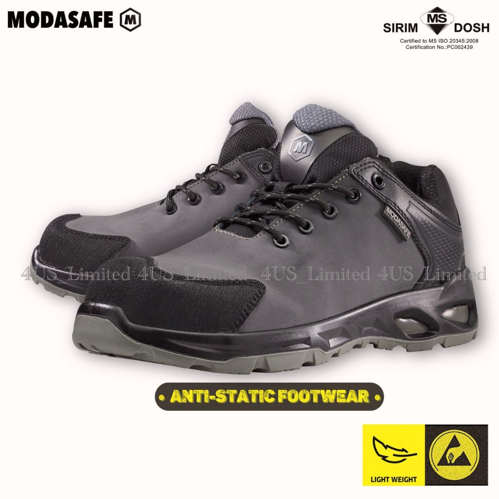 Modasafe M-2511 Anti-static Low Cut 4.5" Laces-Up Safety Shoes (Sirim ...