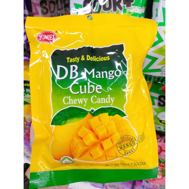 Tasty & Delicious DB Mango Cube Chewy Candy 130g – Fruity Sweet Treat ...