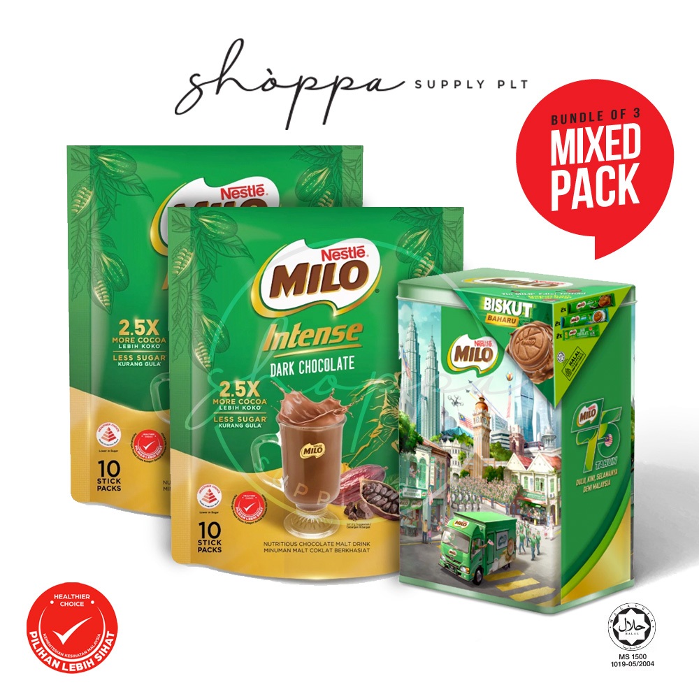 SHOPPA [Bundle of 3] NESTLE MILO INTENSE DARK CHOCOLATE (10x33g) x 2 ...