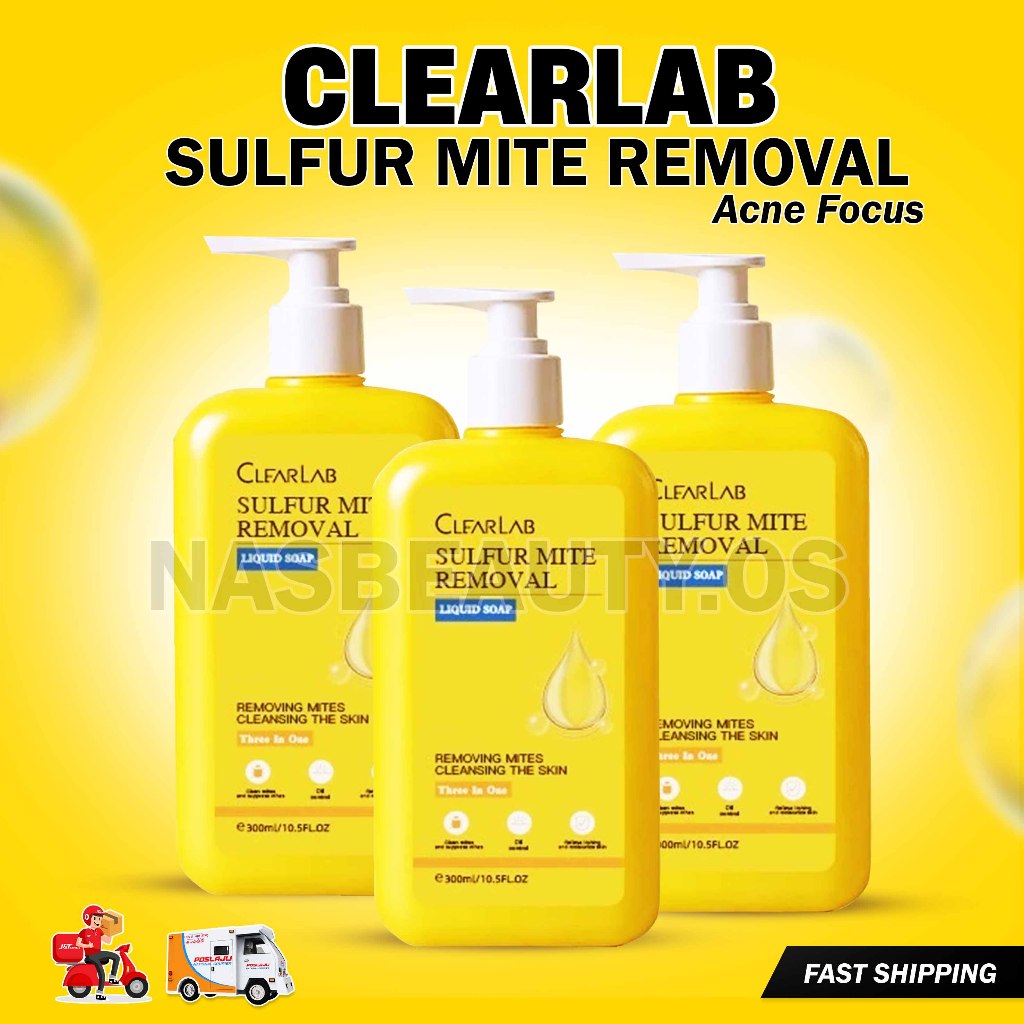 ClearLab Sabun Sulfur Remove Mites And Acne Body Wash Shower Sabun ...