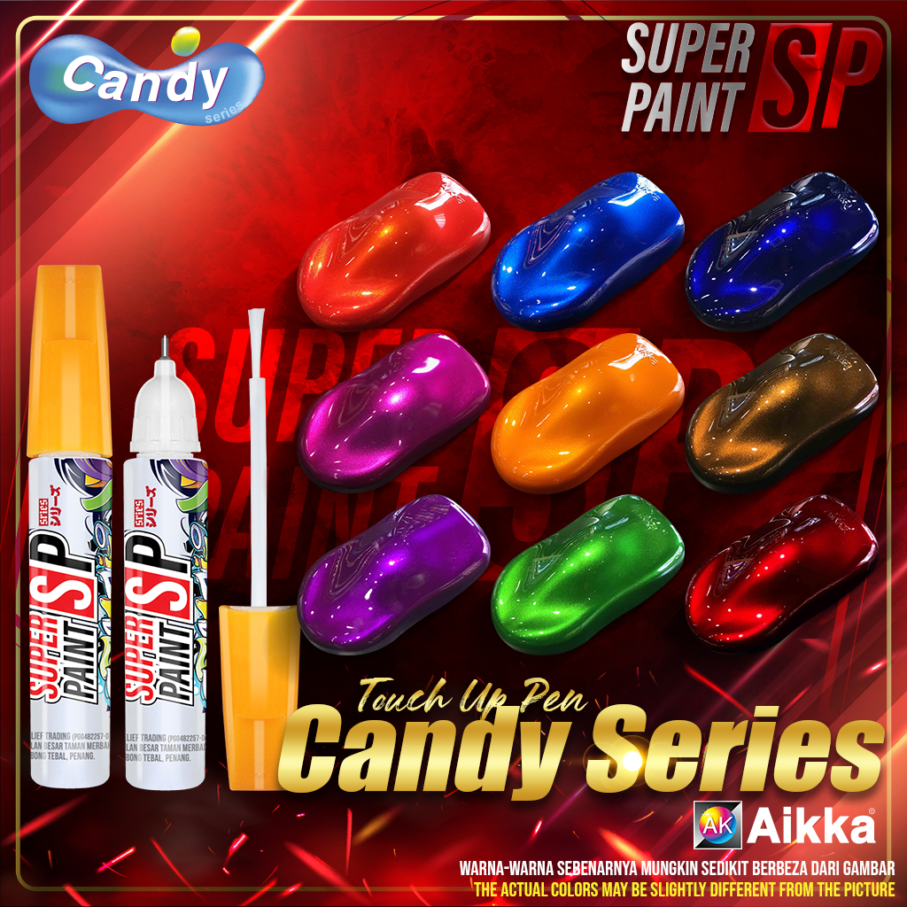 AIKKA CANDY SERIES Touch Up Pen Supreme Candy Colors Touch Up Paint DIY ...