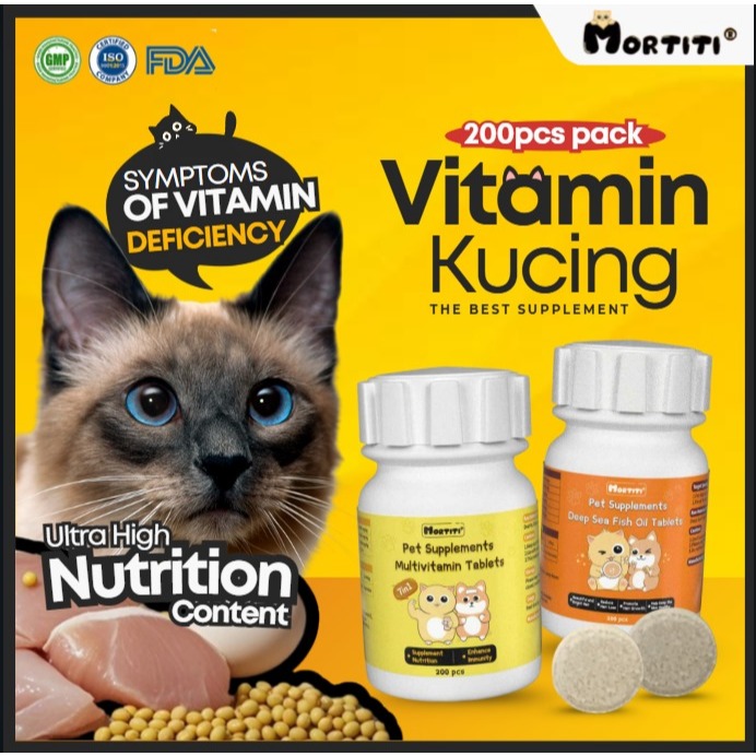 MORTITI Multivitamin Vitamin Cat Vitamin For Dog Vitamin For Cat ...