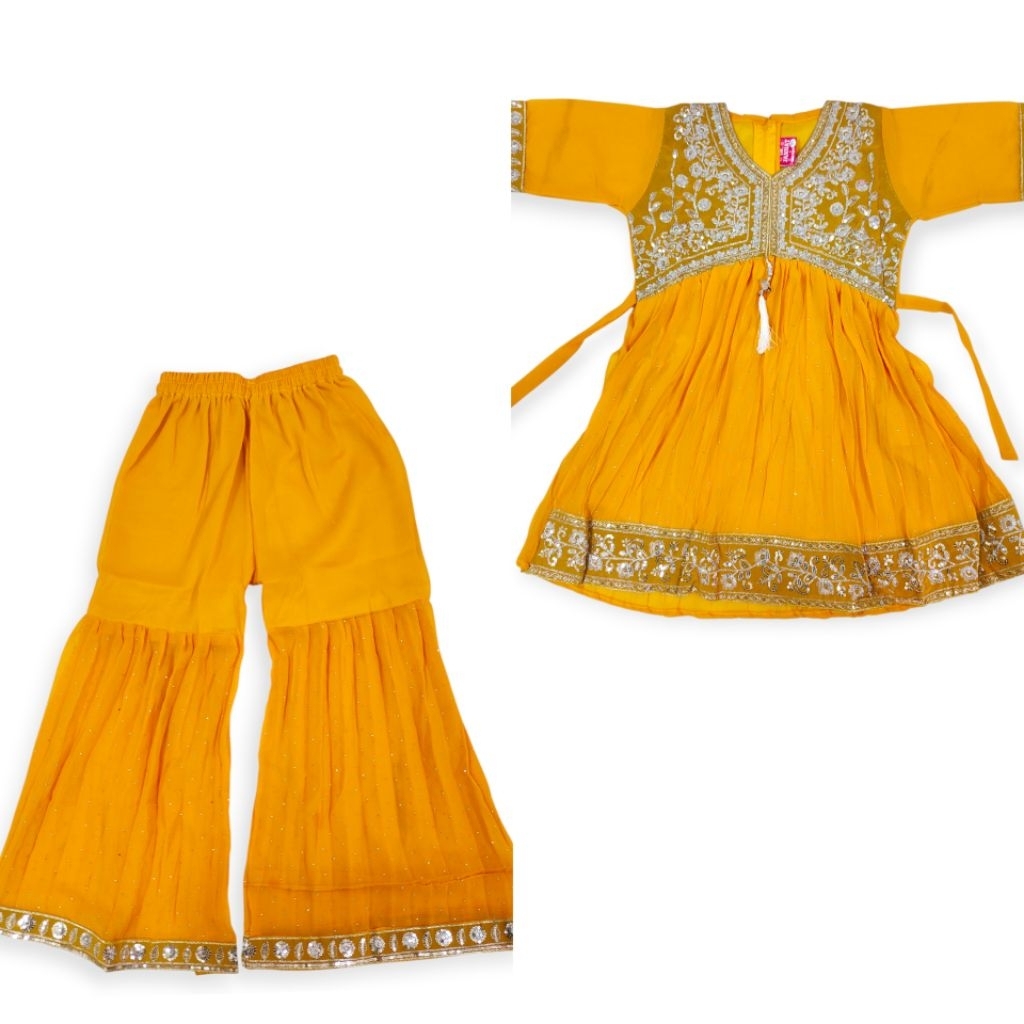 (ReadyStock) Girls Punjabi Suit Gaun Type Choli Collection Baby Punjabi ...
