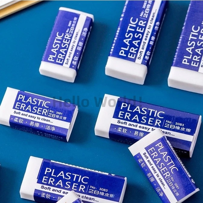 Standard Eraser 2B White Plastic Eraser Exam Grade Dust-Free Erasers ...