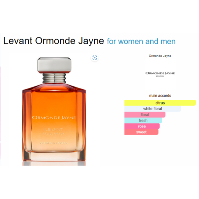 DECANT ORMONDE JAYNE LEVANT EDP | Shopee Malaysia