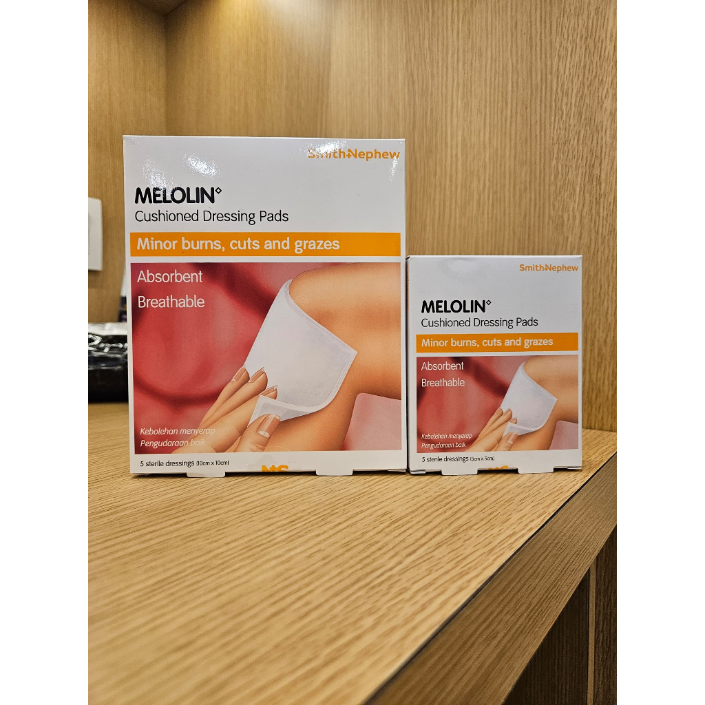 MELOLIN CUSHIONED DRESSING PADS 5'S (10CMX10CM / 5CMX5CM) | Shopee Malaysia