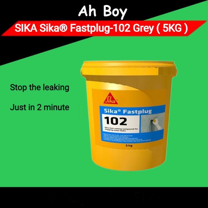 SIKA Sika® Fastplug-102 Grey ( 5KG ) | Ultra Fast Setting Compound For ...