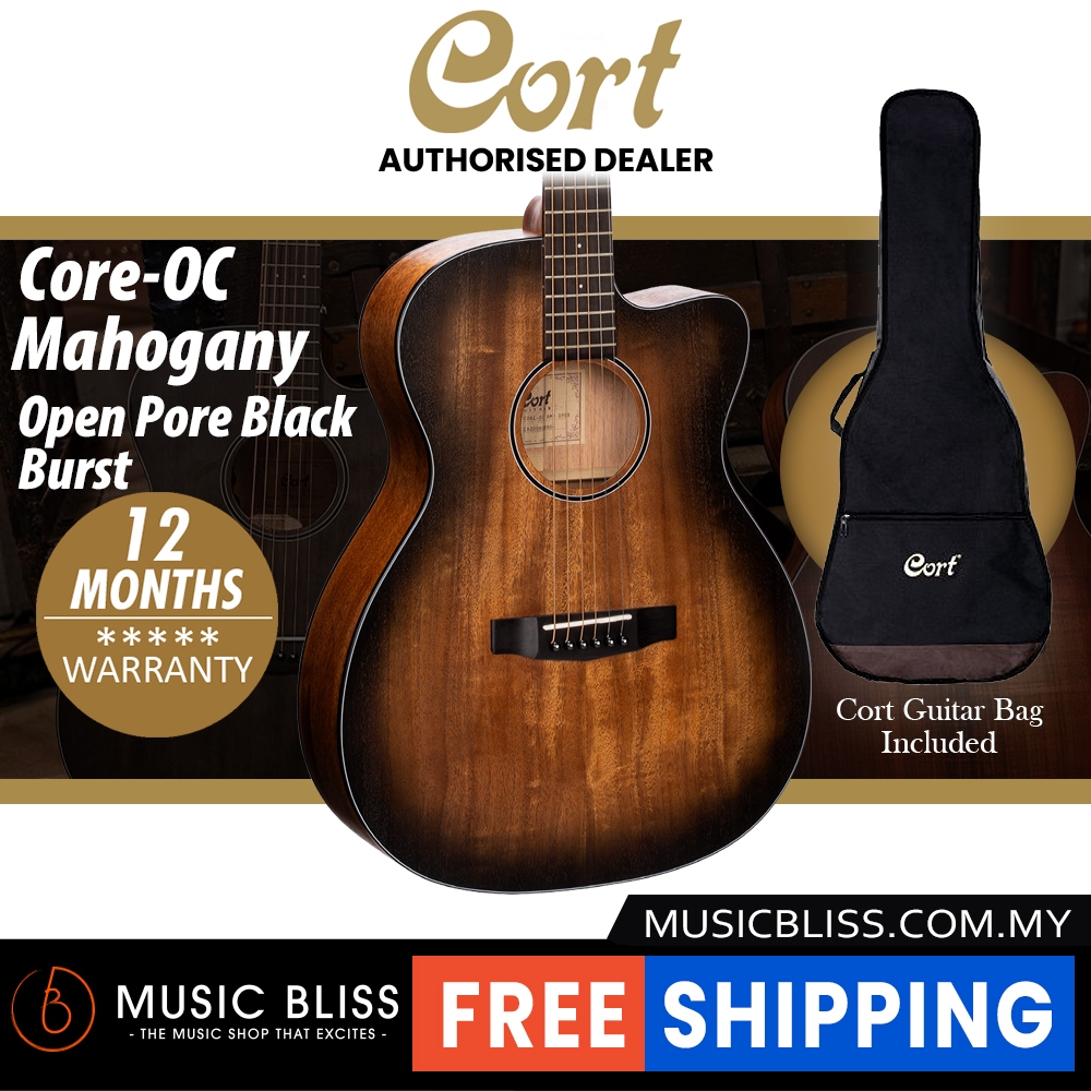 Cort Core-OC Mahogany All-Solid Acoustic Guitar with Bag - Open Pore ...