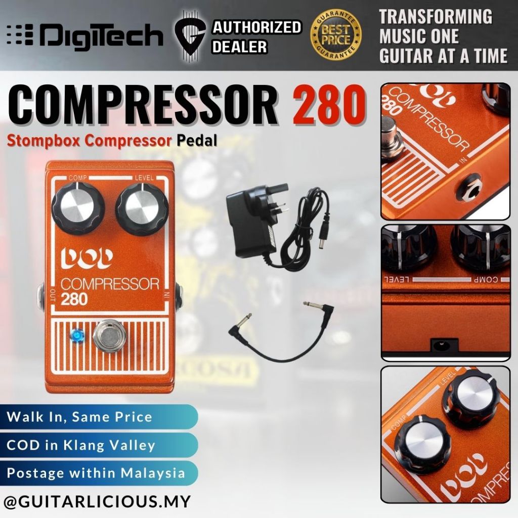 DigiTech DOD Compressor 280 Stompbox Guitar Effect Pedal ( DOD-Compressor280 ) | Shopee Malaysia