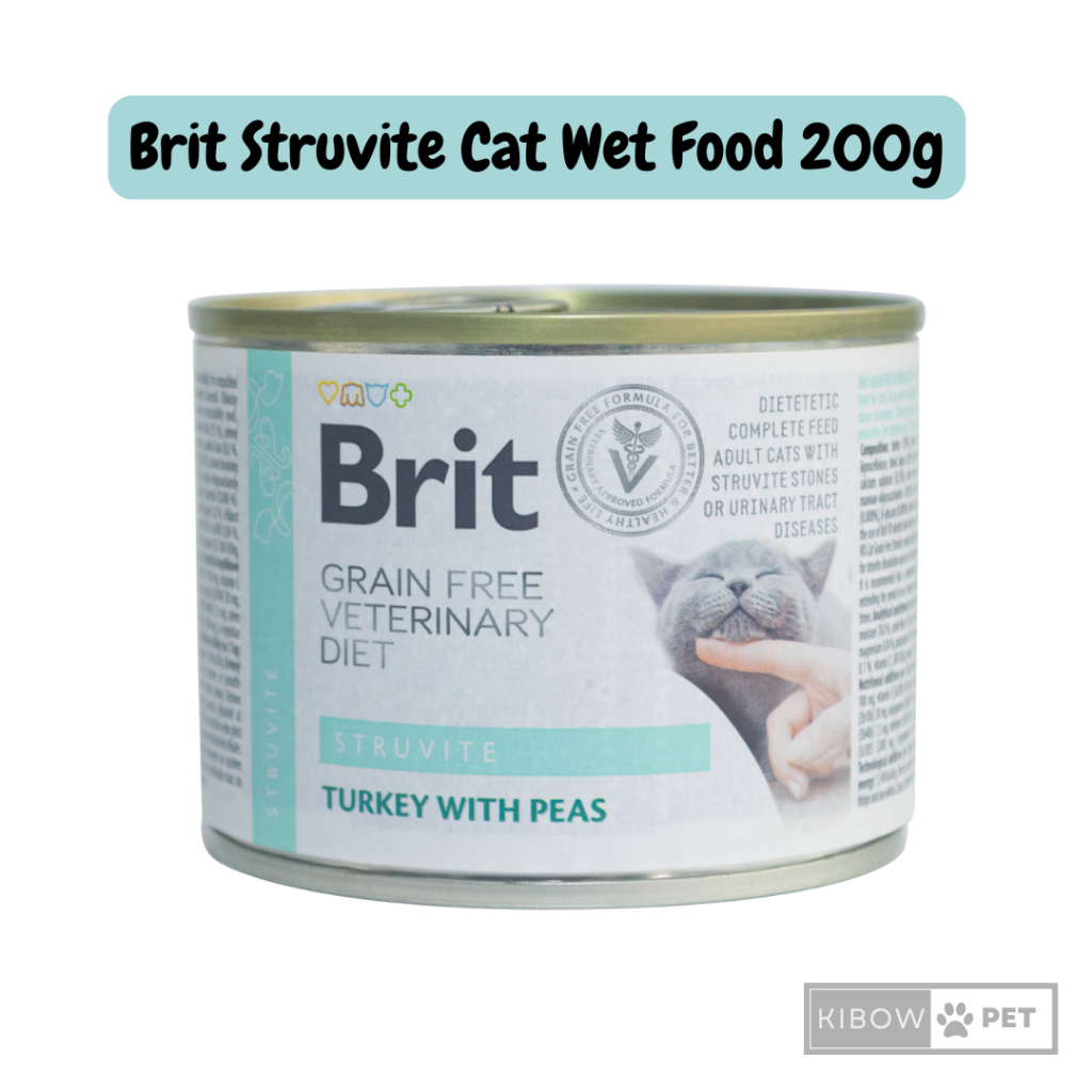 Brit Struvite Cat Canned Food Turkey With Peas 200g x 1 can | Shopee ...