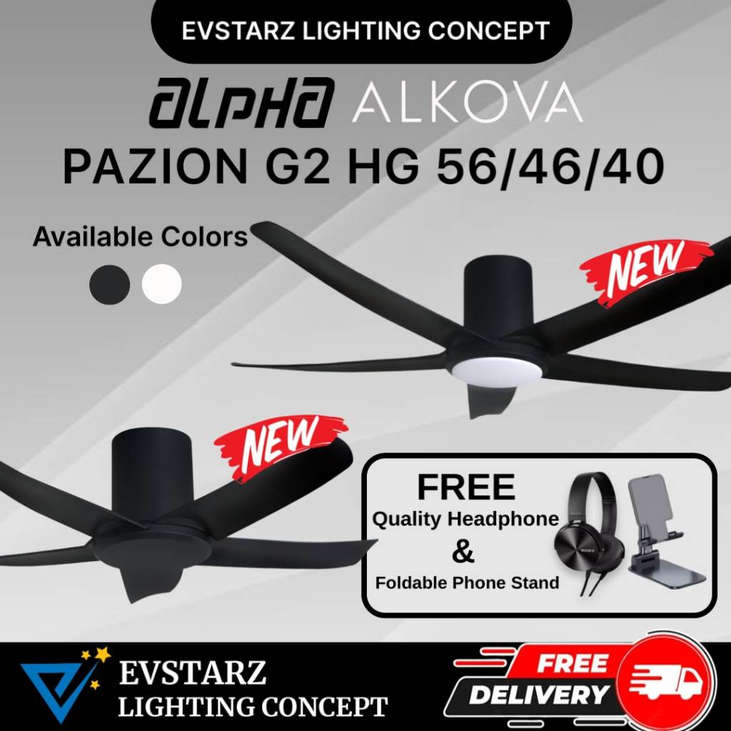 ALPHA ALKOVA PAZION G2 HG LED / NON LED 5B 56/46/40 inches DC Motor ...