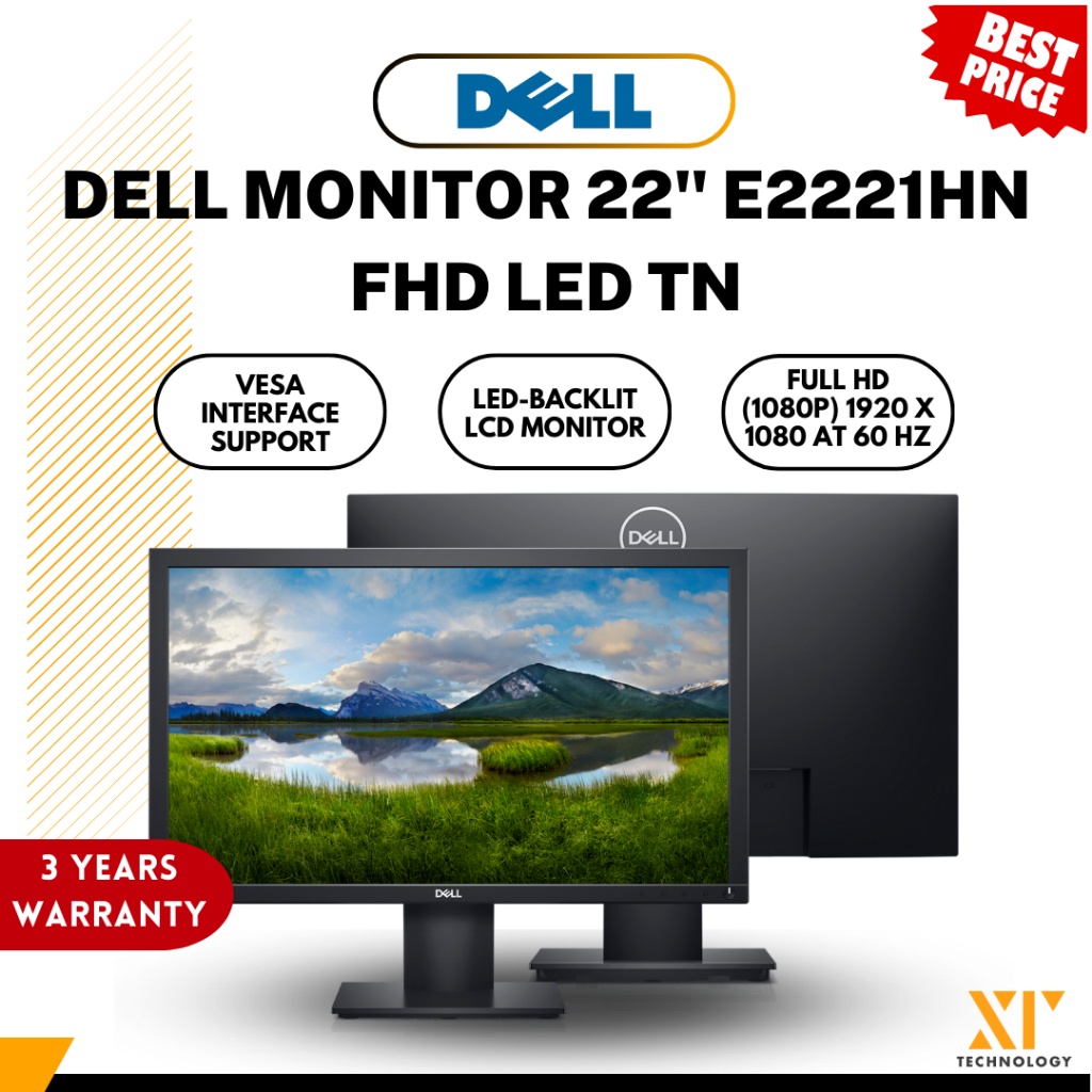 DELL MONITOR 22 INCH E2221HN LED TN | Shopee Malaysia