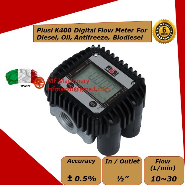 Mf PIUSI K400, K200 Electronic Flow Meter For Antifreeze / Biodiesel ...