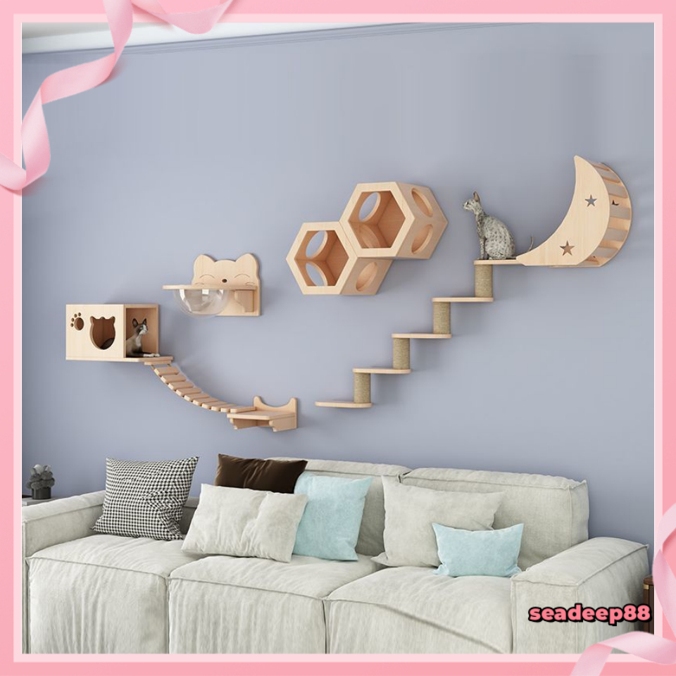 Cat tree, cat climbing frame, cat playground, cat hanging platform ...