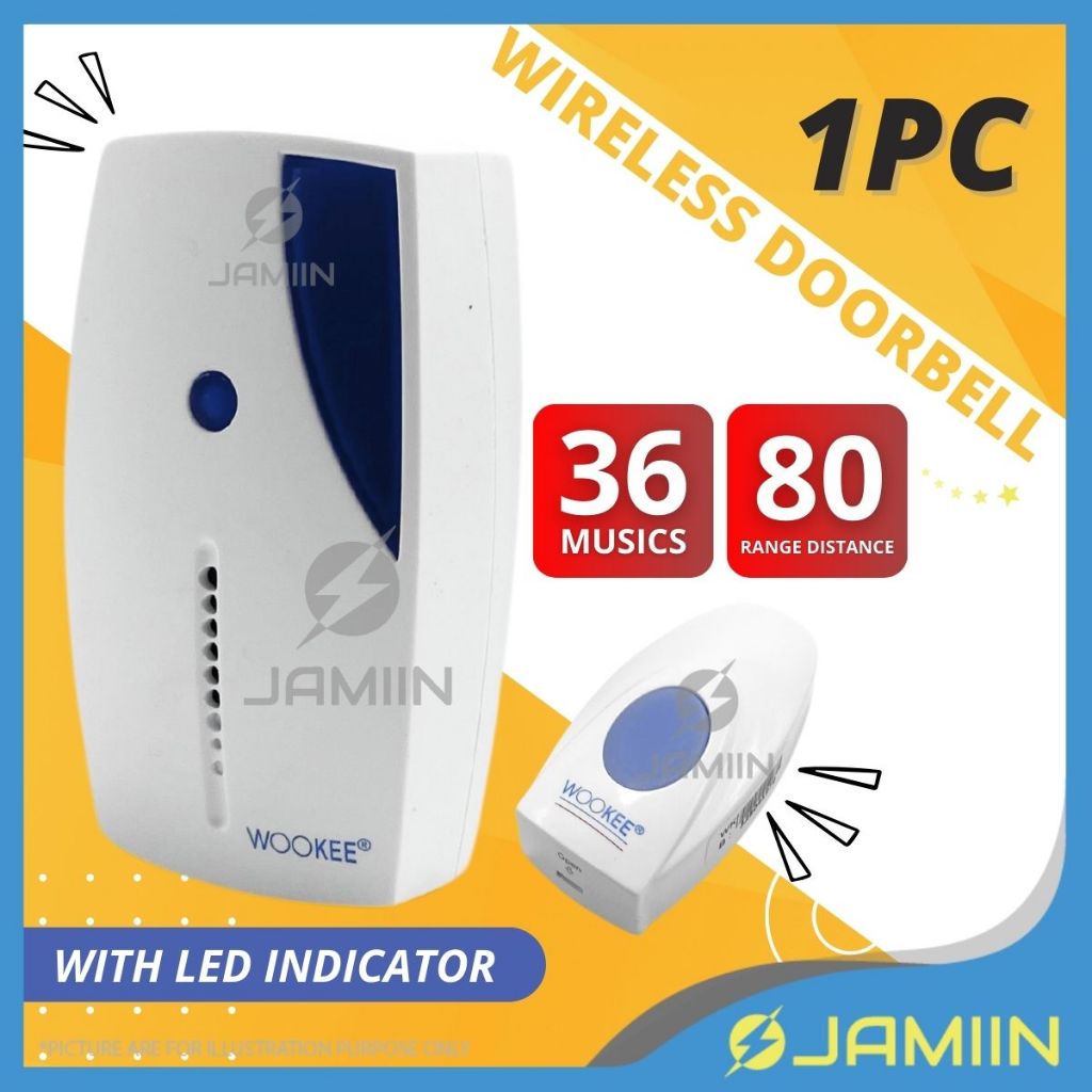 Door Bell Loceng Rumah Door Bell Wireless Battery Bell Loceng Pintu ...