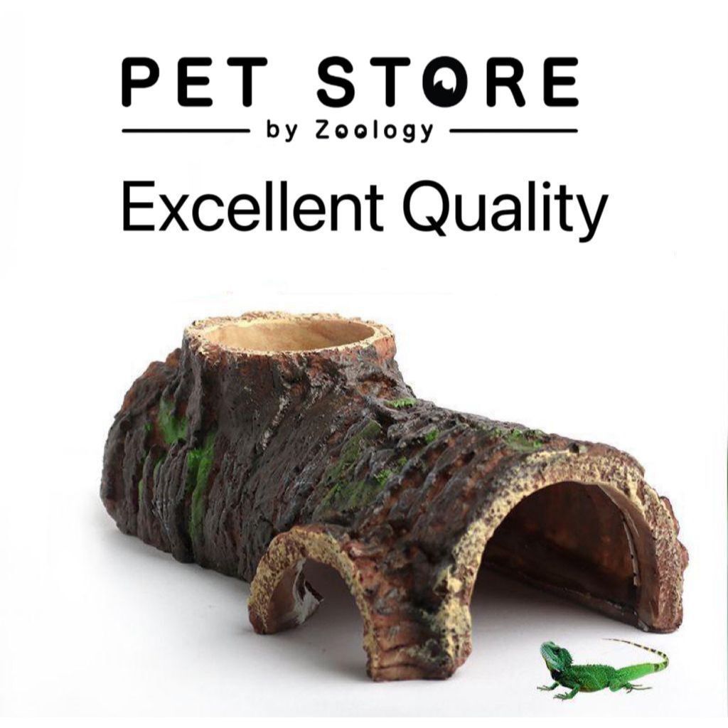 Reptile hide / water dish turtles sunbath cave landscape Tree Bark ...