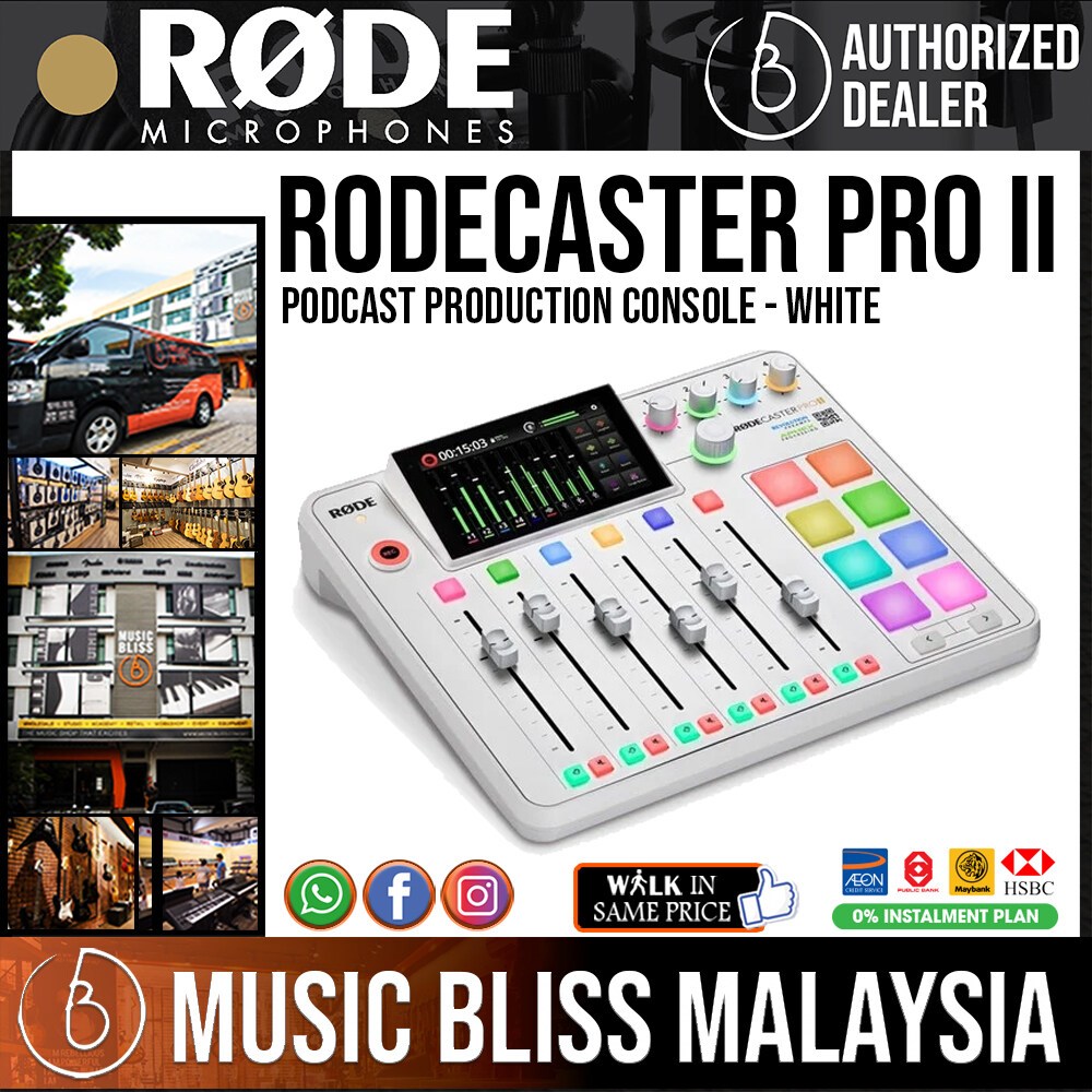 Rode RodeCaster Pro II All-in-One Production Solution for Podcasting ...