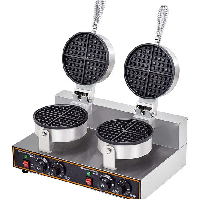 💥Commercial waffle maker single head griddle cake electric waffle maker ...