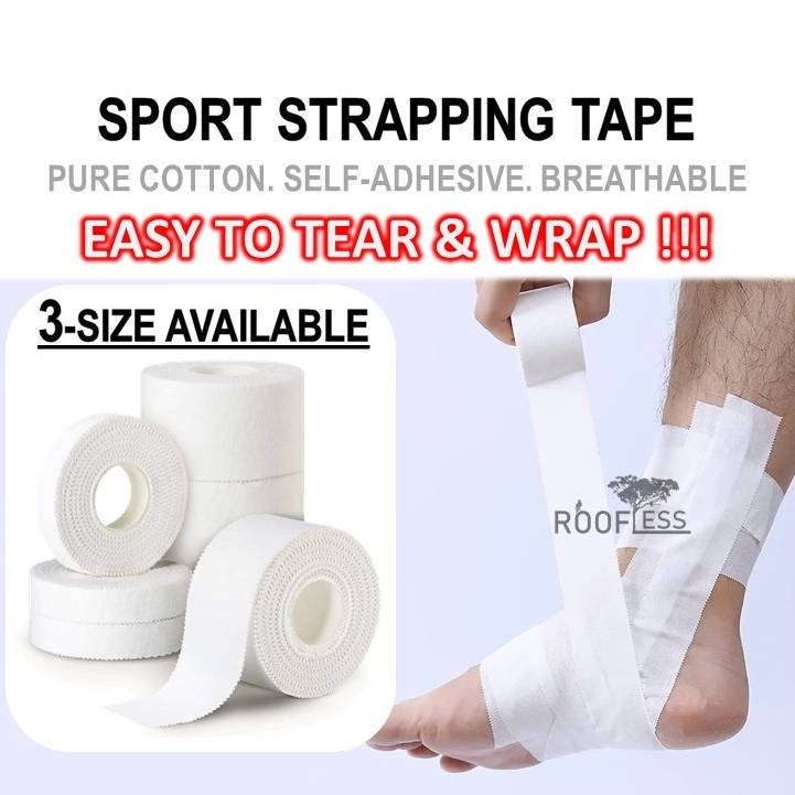 ROOFLESS Strapping Tape Sport Bandage Rigid Tape Bandage Tangan Bandage ...