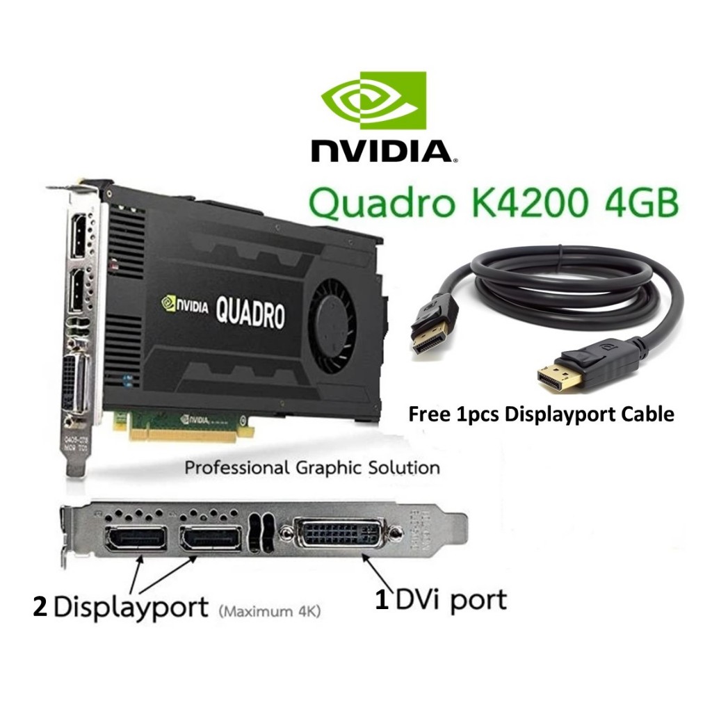 Used Nvidia Quadro K4200 4GB DDR5 GPU Professional Graphic Card | Shopee Malaysia