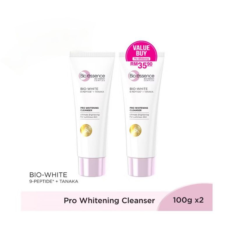 Bio-essence Bio-White Pro Whitening Cleanser 100g x 2 [Twin Pack ...