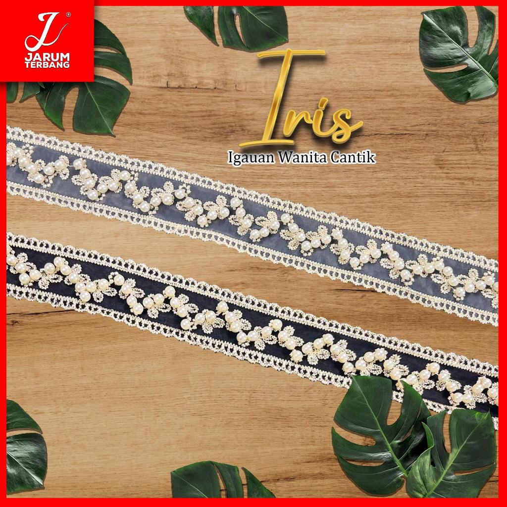 Lace Iris | 0.5m | 1m | Manik Soft, Lace Baju, Lace Pengantin, Lace ...