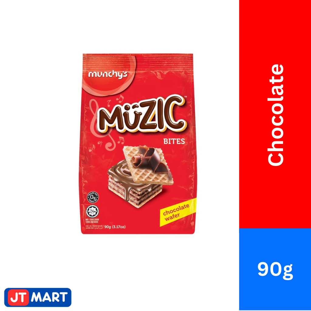 Munchy's Muzic Wafer Bites - Chocolate (90g) | Shopee Malaysia