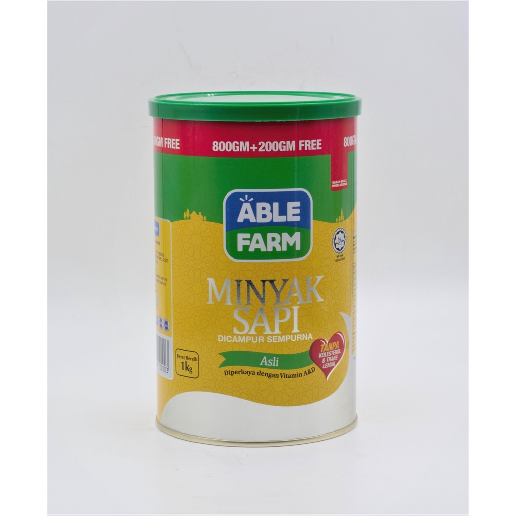 ABLE FARM Ghee / Minyak Sapi 1kg | Shopee Malaysia