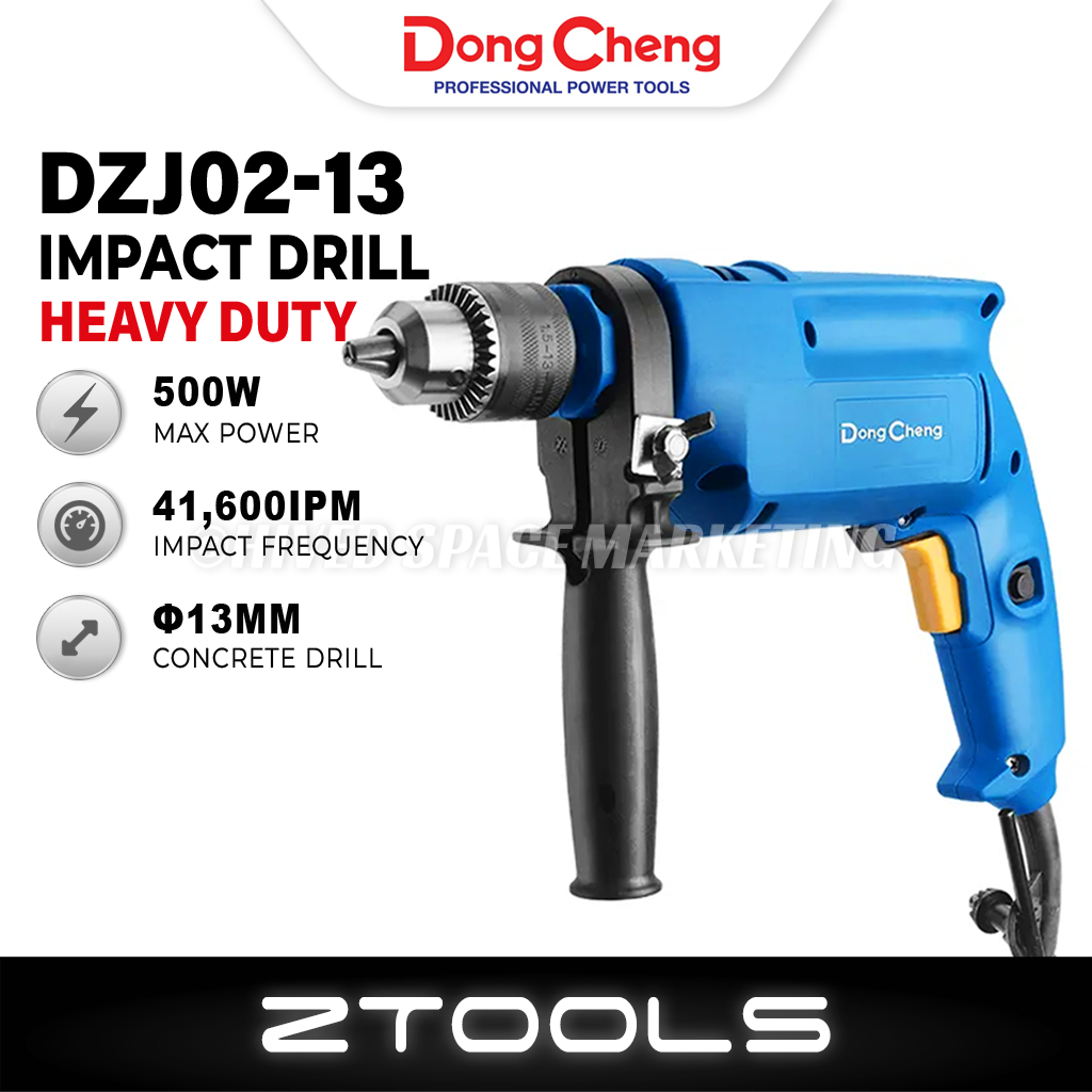 DongCheng DZJ02-13 Electric Impact Drill 500W/13mm Drilling Machine ...
