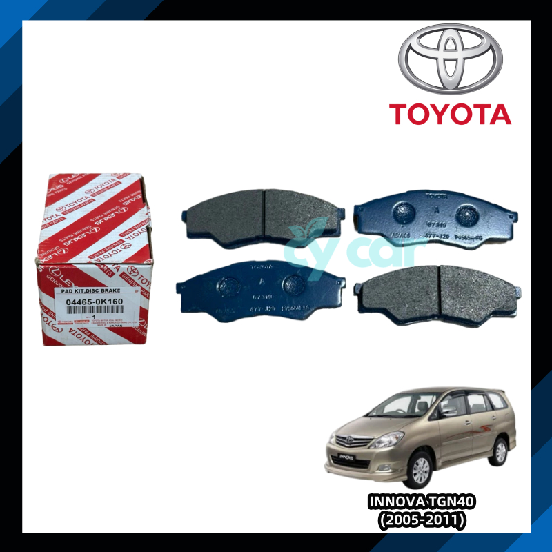 100% ORIGINAL TOYOTA INNOVA TGN40 OLD 2005-2011 DISC BRAKE PAD FRONT ...