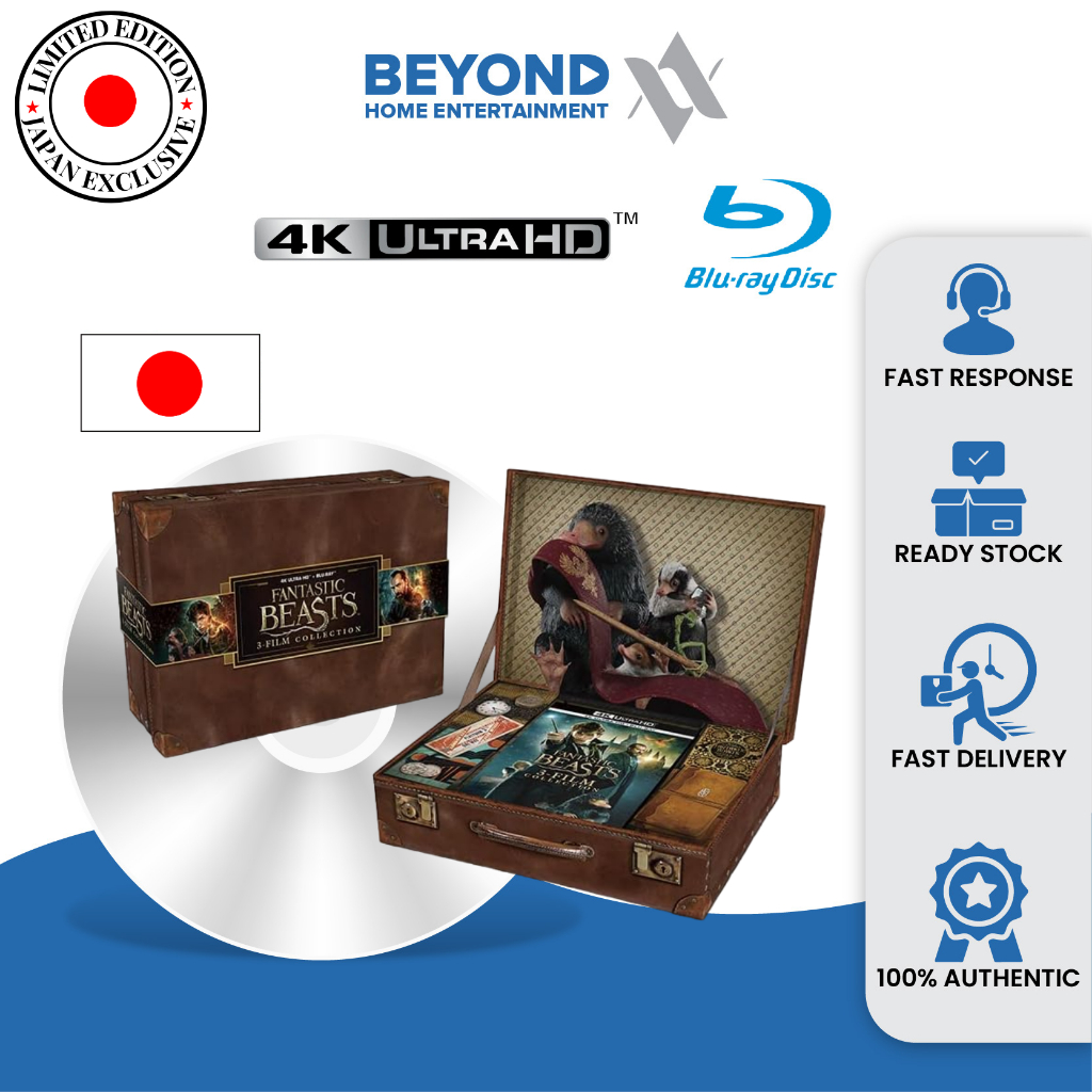 Fantastic Beasts 3-Film Collection Limited Edition Japan Exclusive Box ...