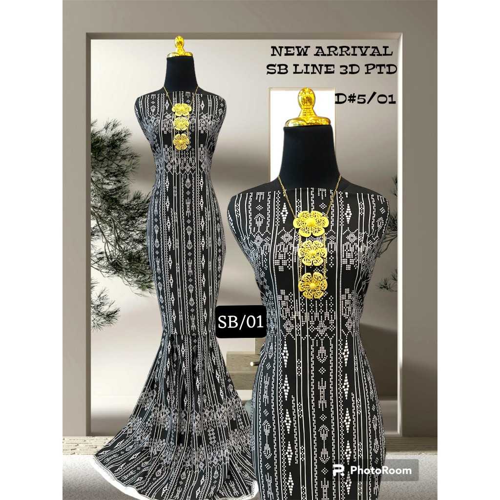 KAIN PASANG SONGKET SB Line Printed Bidang 45''-- | Shopee Malaysia