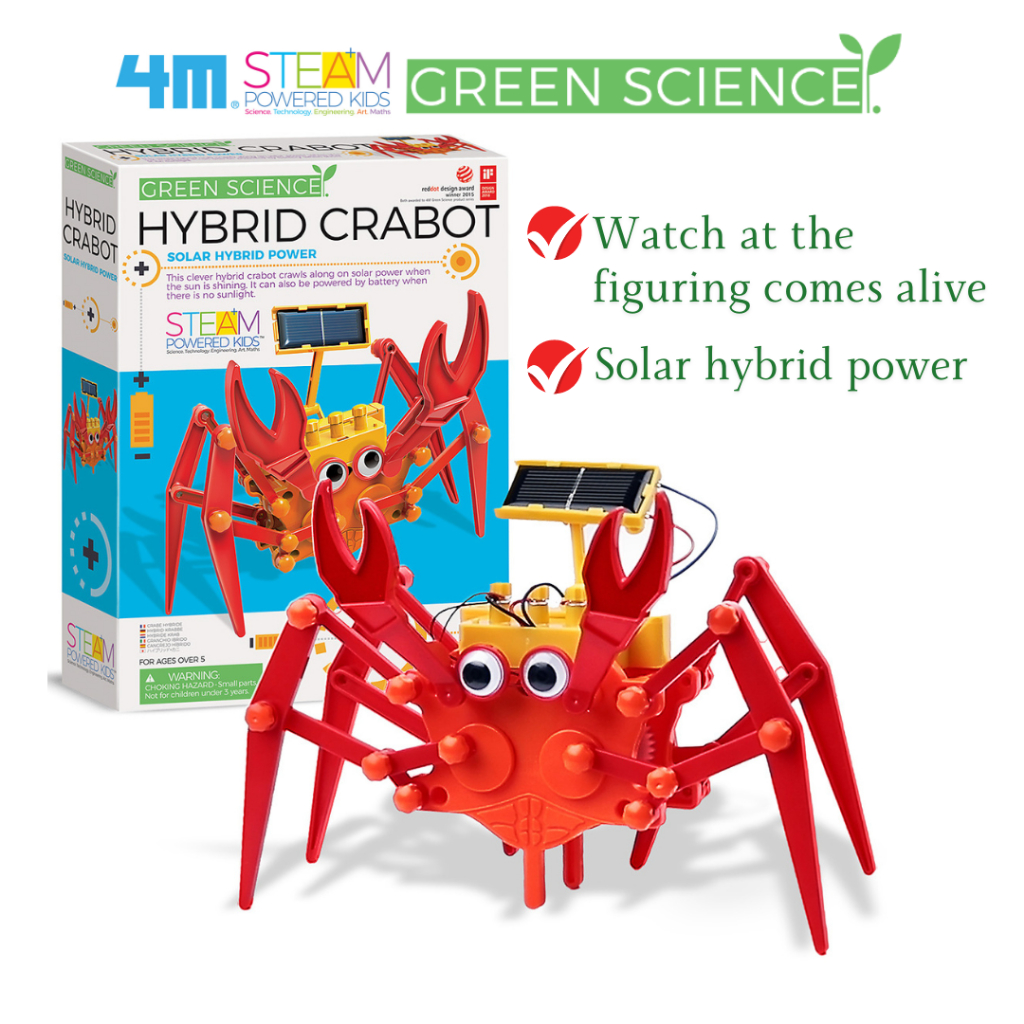 4M Green Science / Hybrid Crabot - STEAM Education Toys | Shopee Malaysia