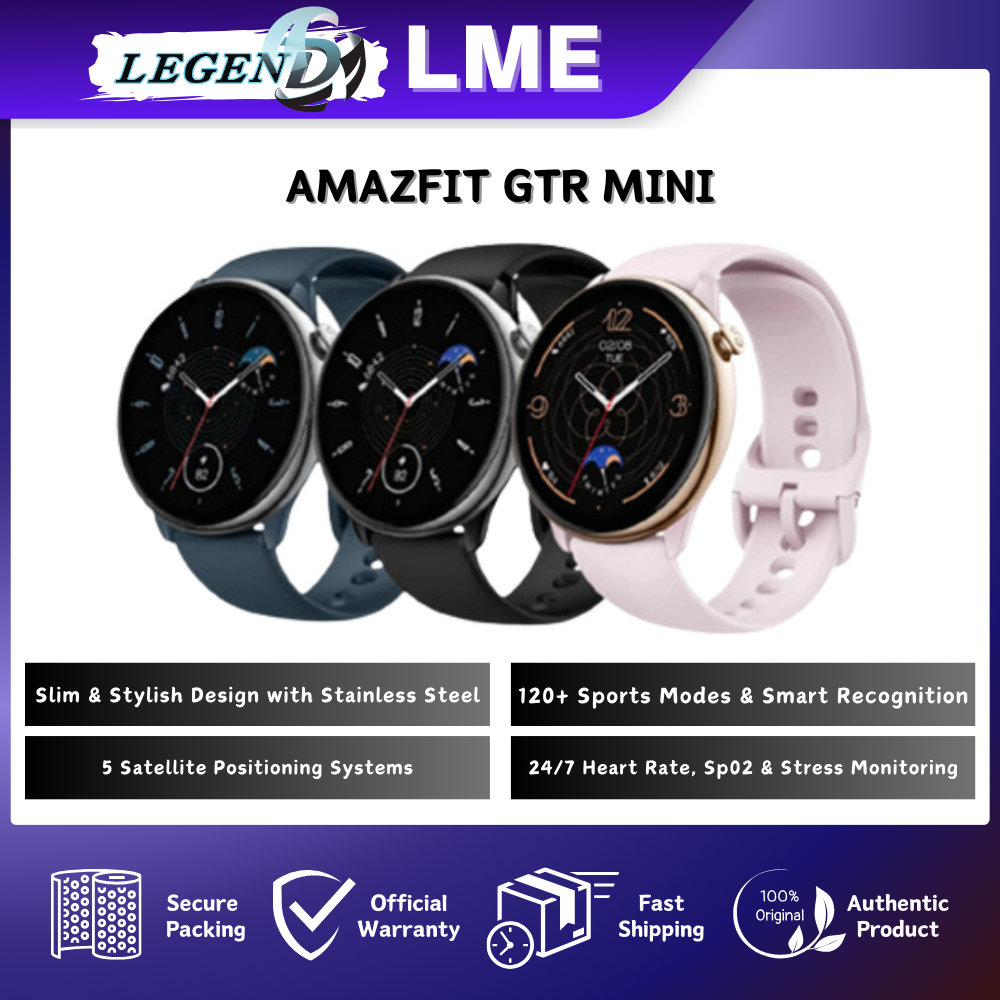 Amazfit GTR Mini Original SmartWatch Slim & Stylish Design with ...
