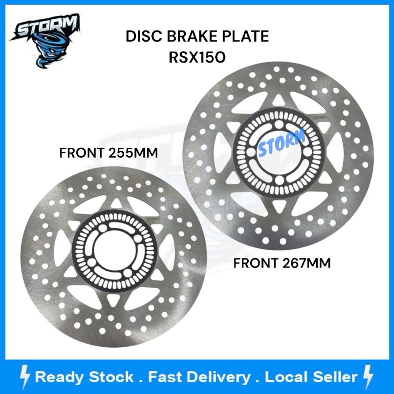HONDA Y16ZR ABS Y16 RSX WINNER ABS DISC BRAKE PLATE 255 267 DISK DEPAN ...