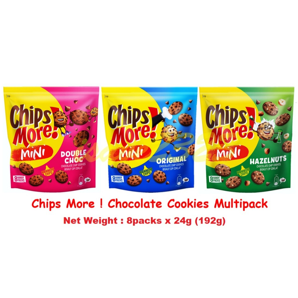 [HALAL] ChipsMore ! Chocolate Cookies Multipack (24g x 8 Packs ...