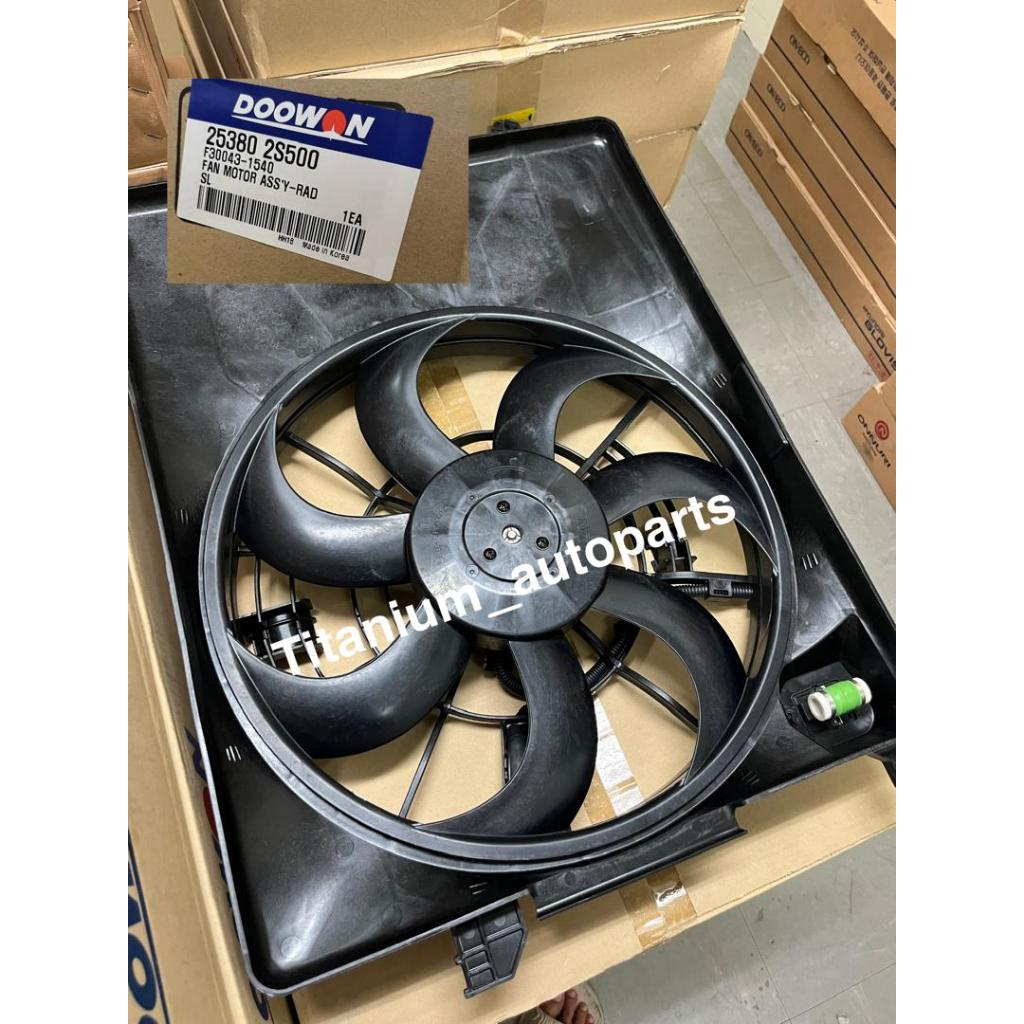 (HANON BRAND) RADIATOR FAN MOTOR ASSY COMPLETE (3PIN) KIA SPORATEG SL ...